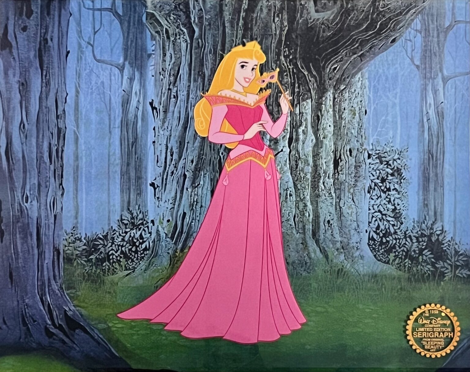 DISNEY SLEEPING BEAUTY AURORA Sericel Animation Art Serigraph Cel ...
