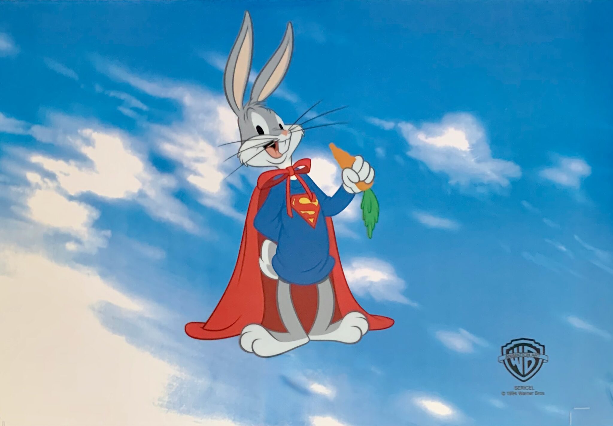 Warner Bros SUPER BUGS BUNNY Limited Edition Sericel Animation Art Cel ...