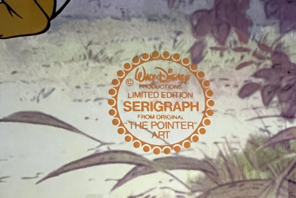 Disney Mickey Mouse Pluto THE POINTER Limited Edition Sericel Animation ...