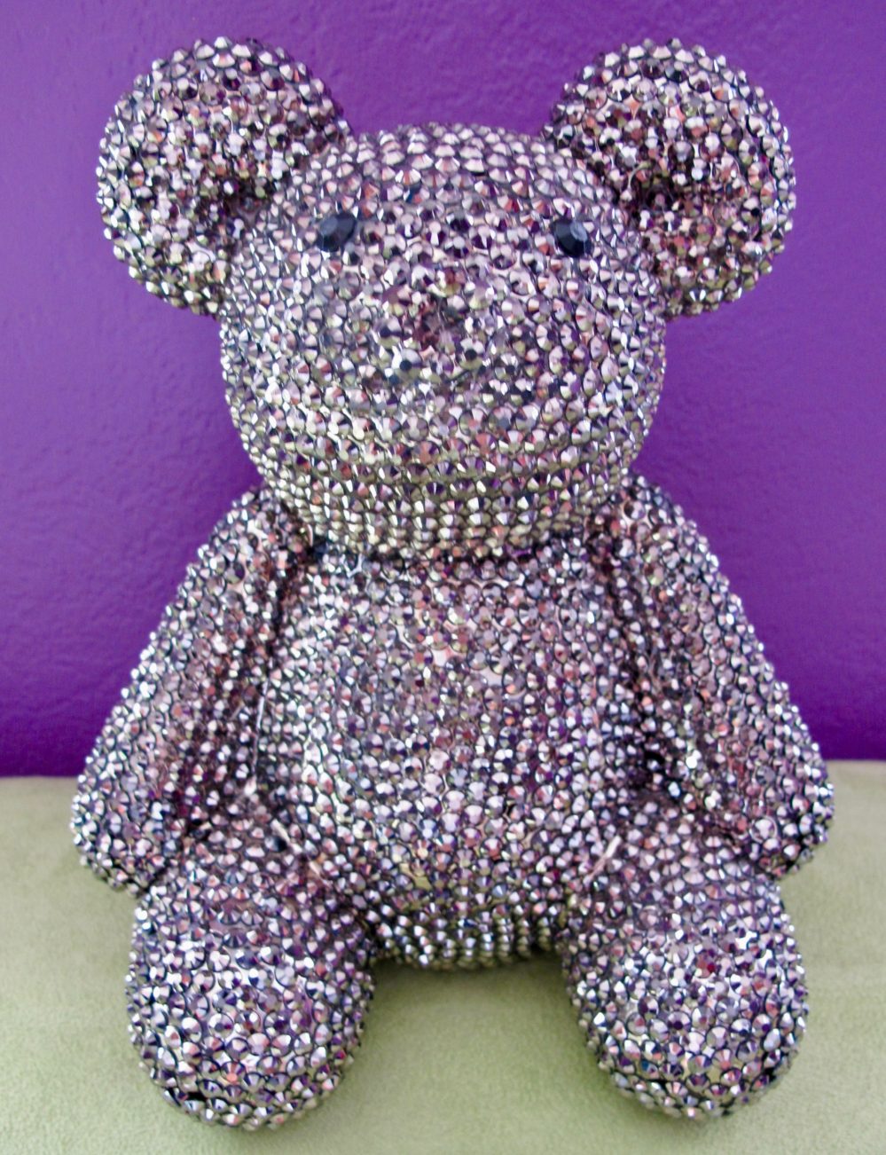 Crystal Rhinestone 8" Teddy Bear Pop Art Sculpture Large Bling Figure ...