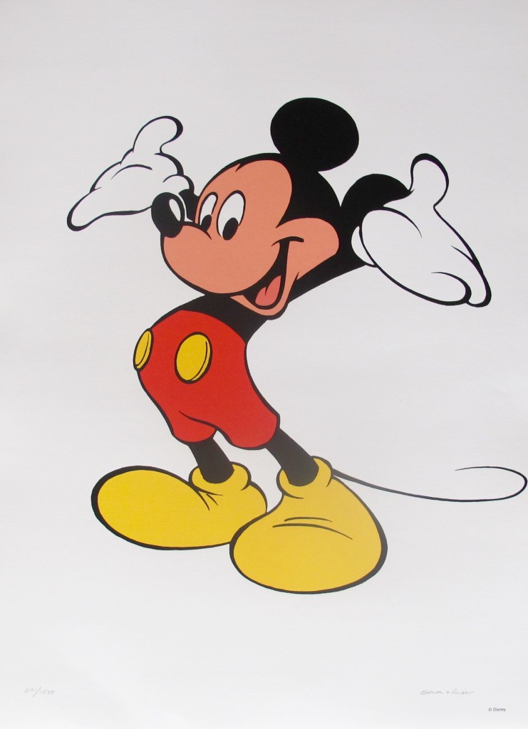 WALT DISNEY MICKEY MOUSE Limited Edition Serigraph Art - Forgotten ...