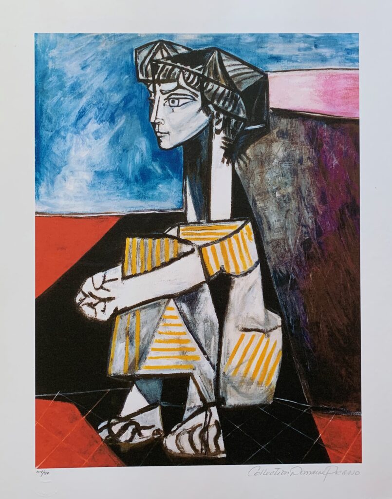 #11 PORTRAIT OF JACQUELINE ROQUE Pablo Picasso Estate Signed Giclee ...
