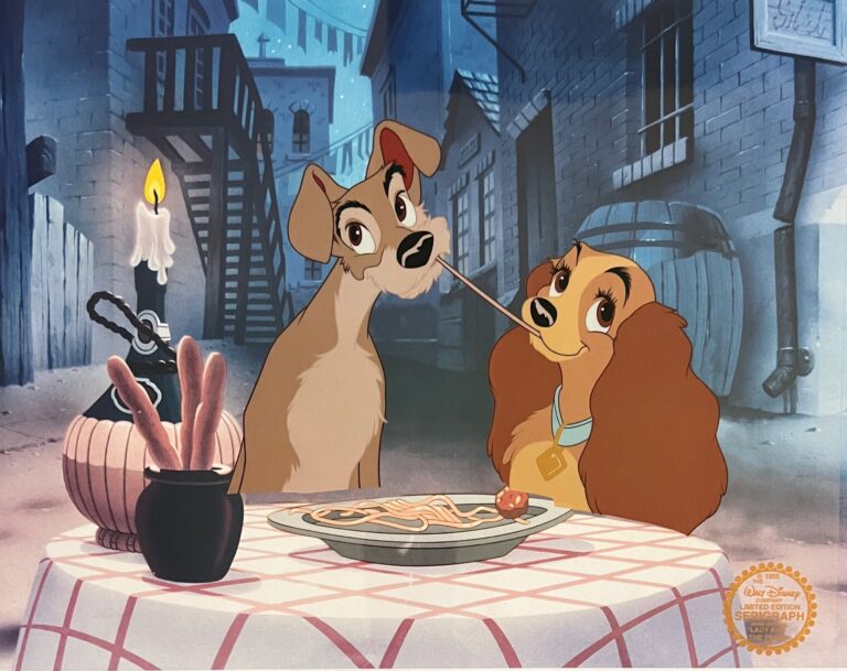 Disney LADY AND THE TRAMP Limited Edition Sericel Animation Art ...