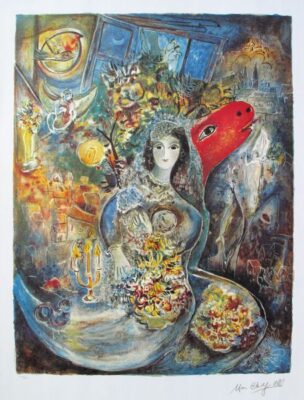 Marc Chagall BELLA Limited Edition Facsimile Signed Lithograph ...