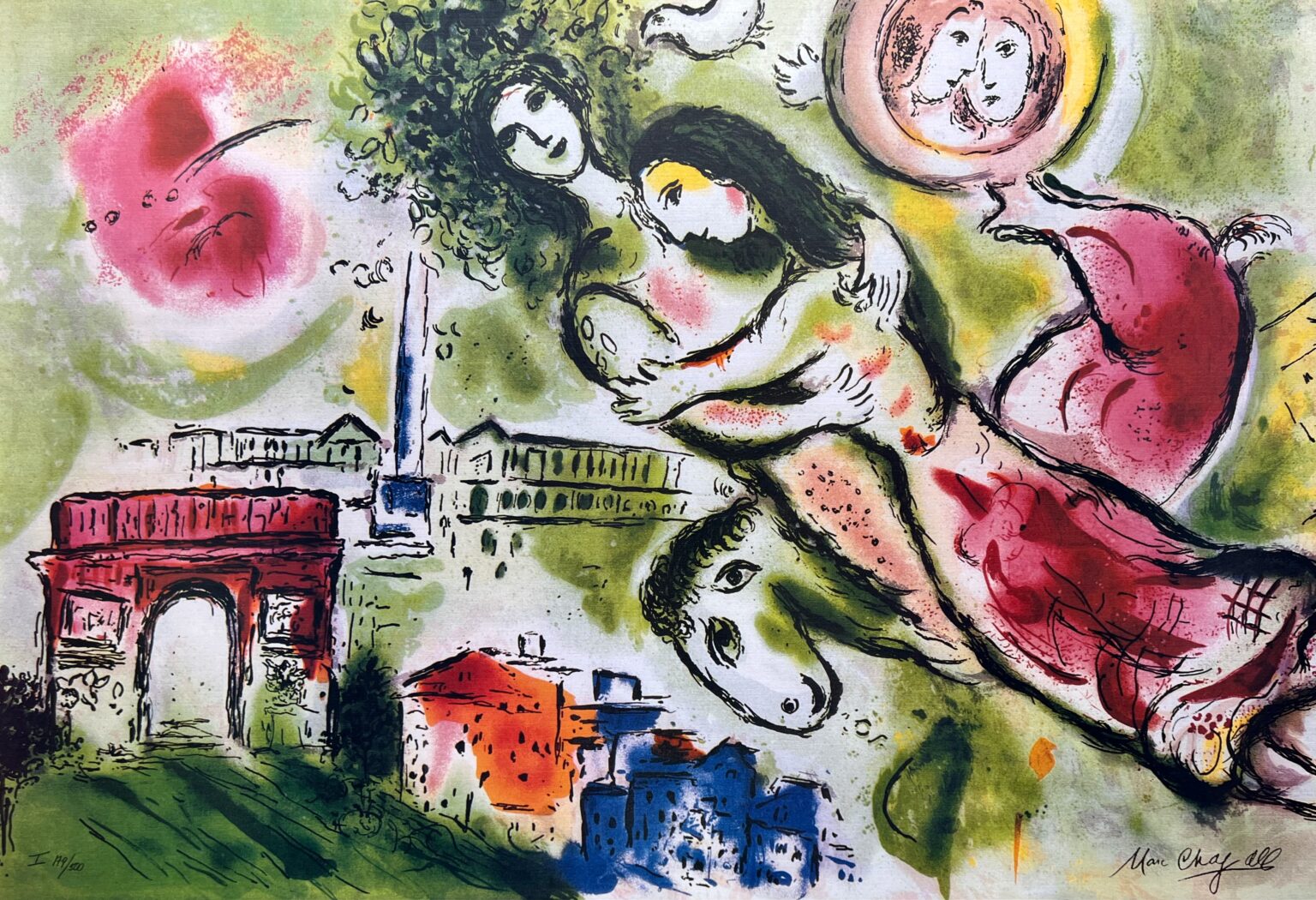 Marc Chagall MOSES CROSSING THE RED SEA Limited Edition Signed ...