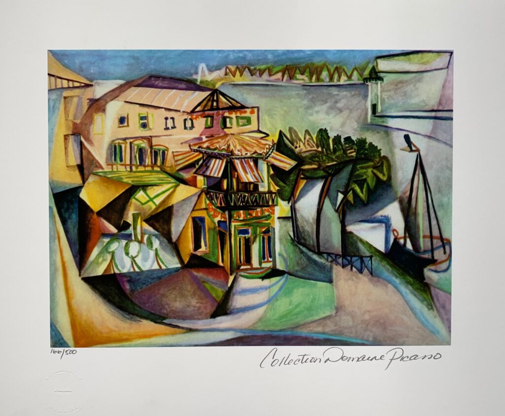 Pablo Picasso CAFE ROYAN Estate Signed Limited Edition Giclee 20" x 13 ...
