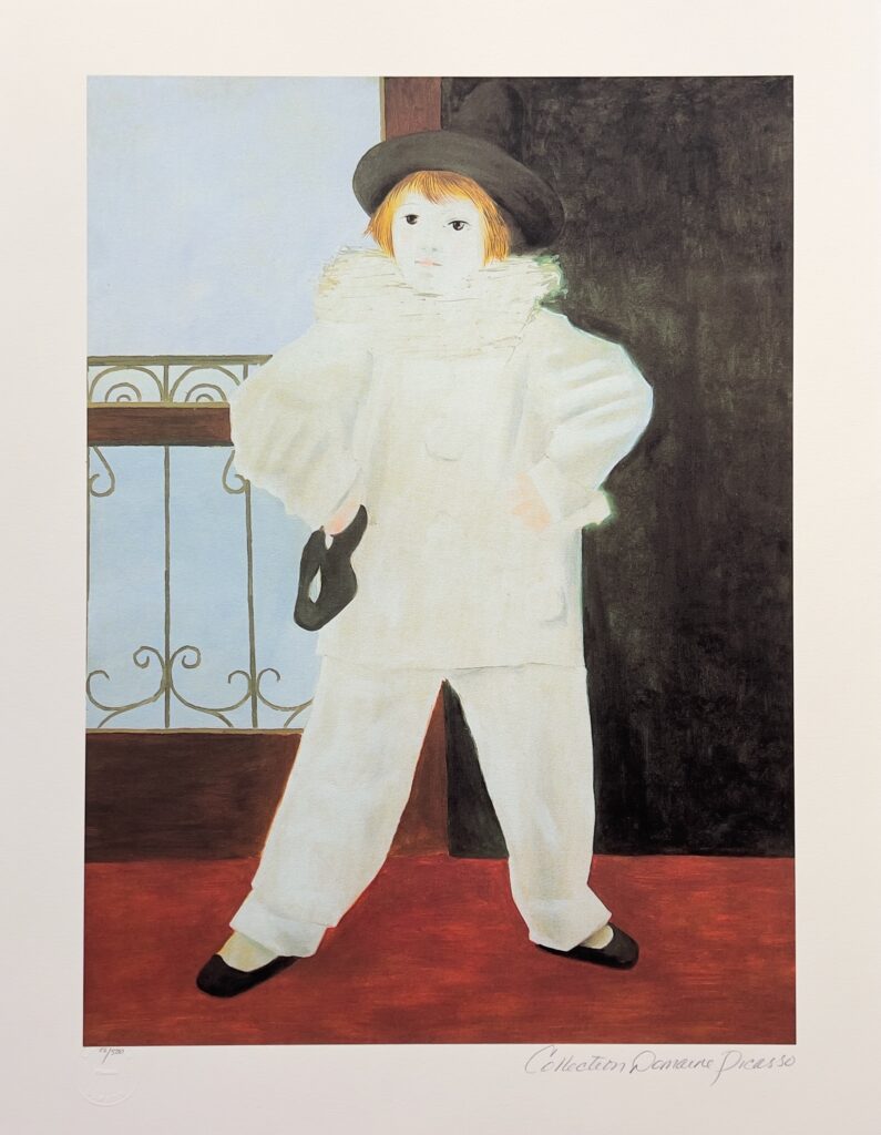 #094 PAUL AS PIERROT Pablo Picasso Estate Signed Giclee - Forgotten ...