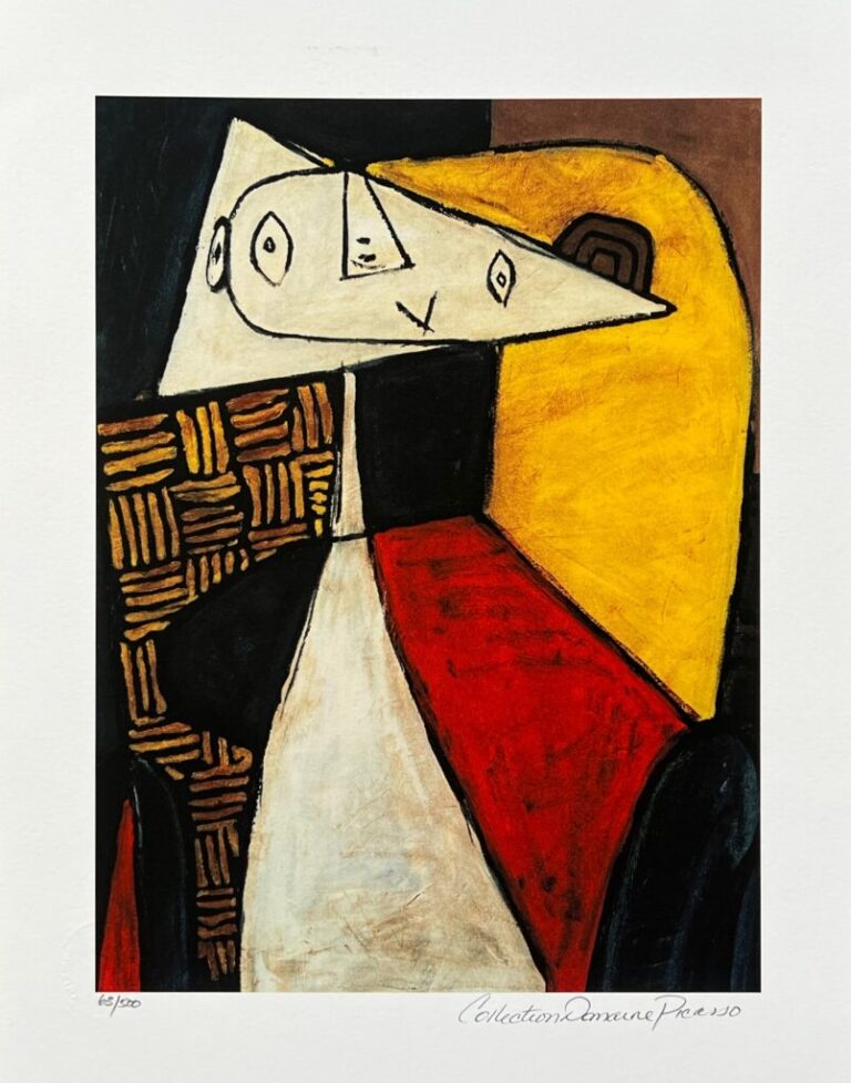 #55 SEATED WOMAN Pablo Picasso Estate Signed Giclee - Forgotten Treasurez®
