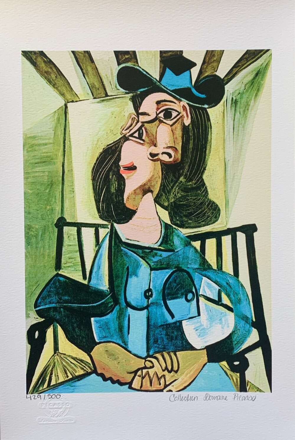 Pablo Picasso SEATED WOMAN WITH HAT Estate Signed Limited Edition ...