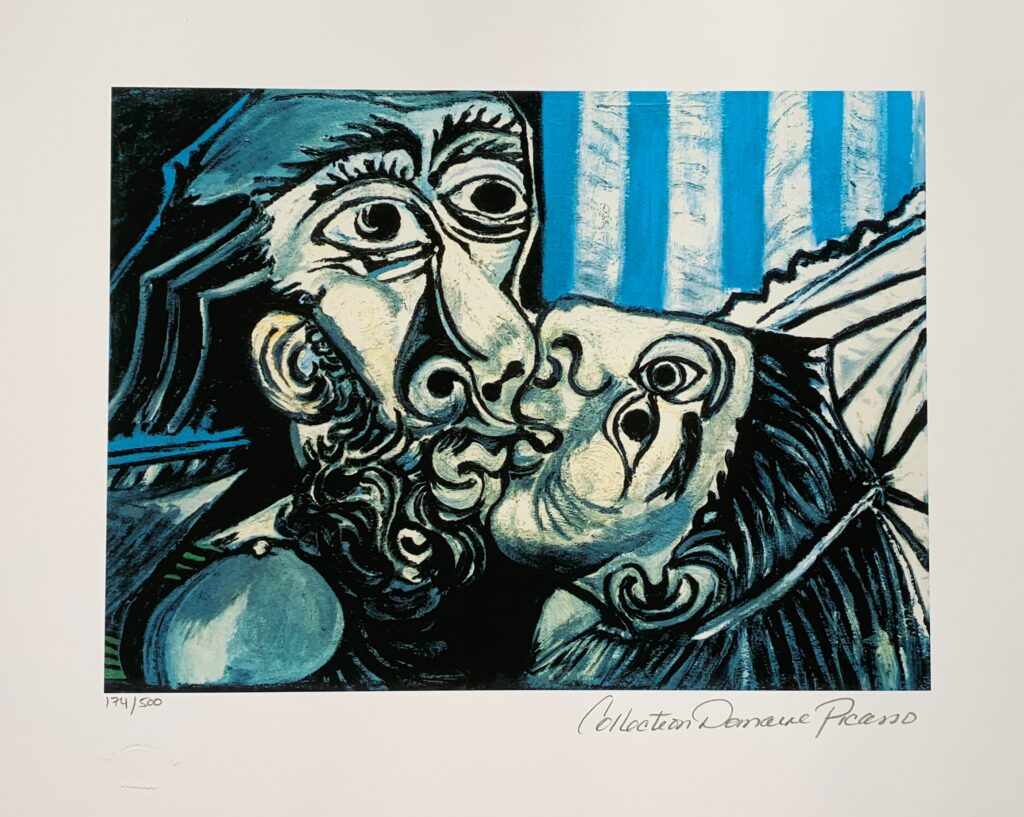 Pablo Picasso The Kiss Estate Signed Limited Edition Giclee 20 X 13