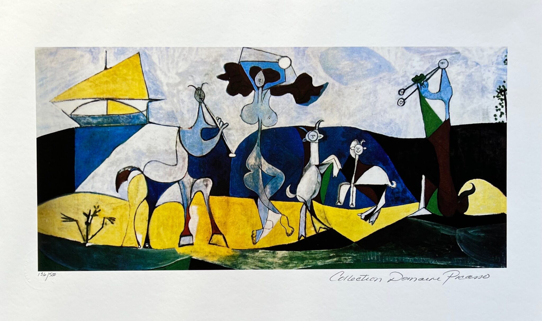 Pablo Picasso JOY OF LIVING Estate Signed Limited Edition Giclee 20" x ...