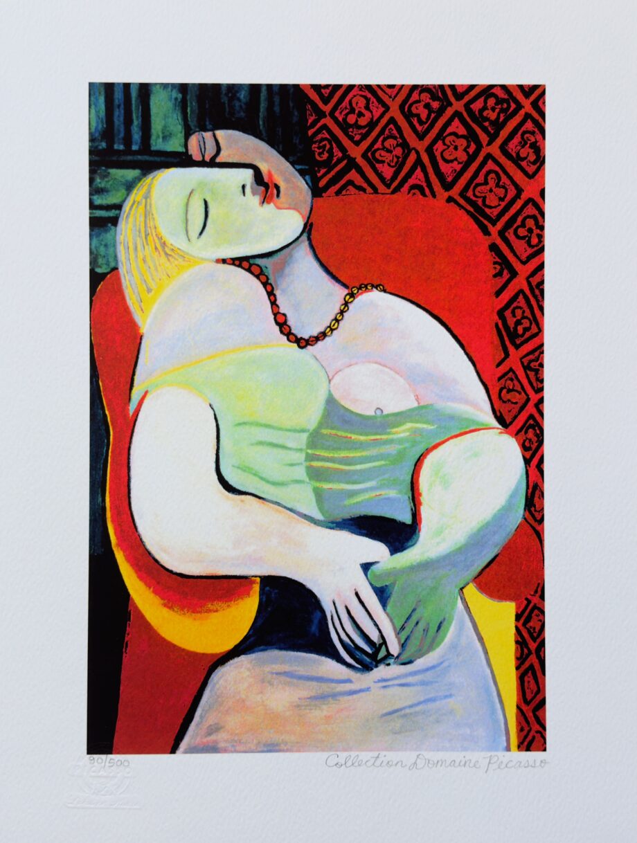 Pablo Picasso THE DREAM Estate Signed Limited Edition Giclee 16" x 12" - Forgotten Treasurez®