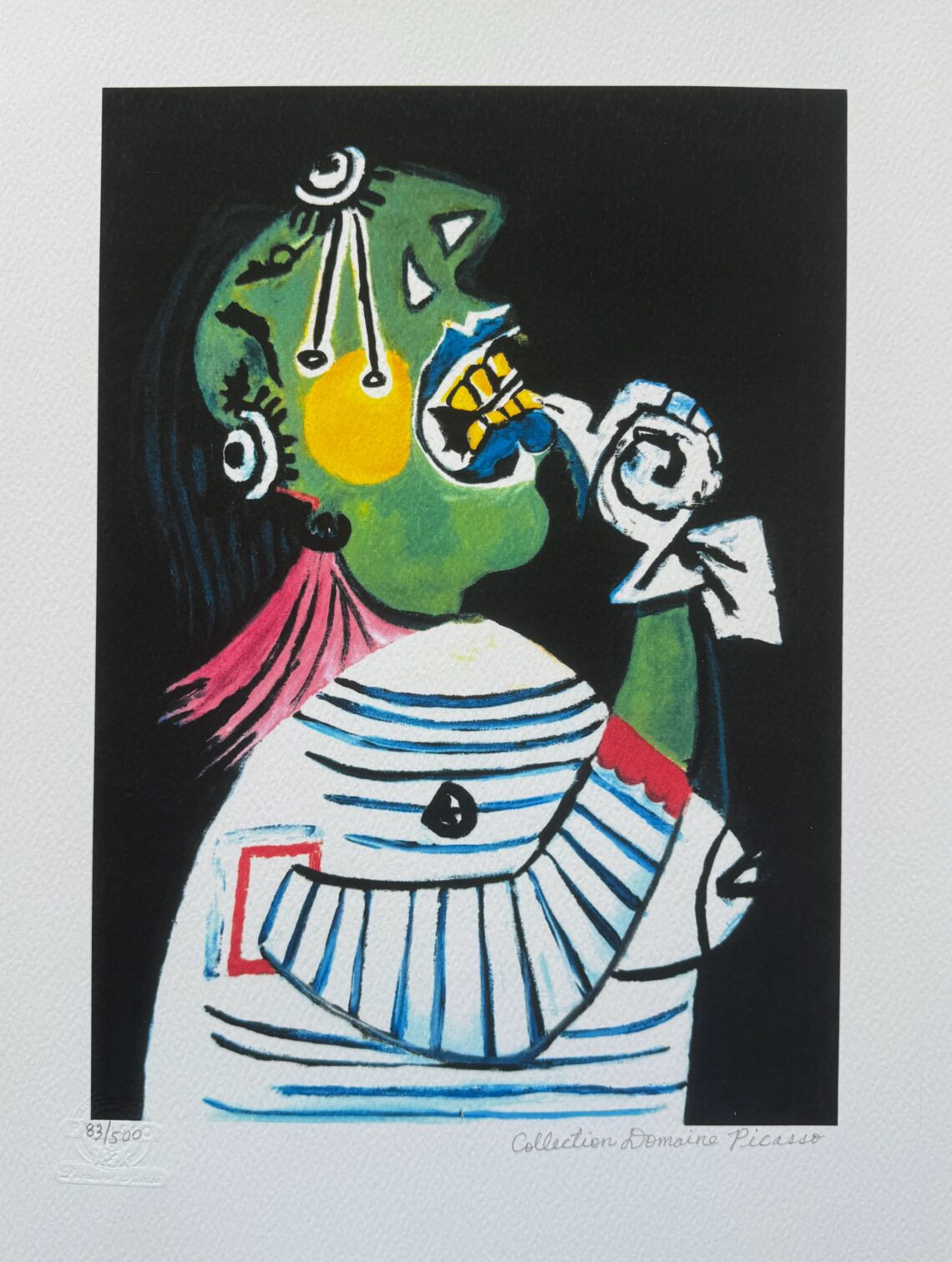 Pablo Picasso WOMAN IN DISTRESS Estate Signed Limited Edition Giclee 16 ...