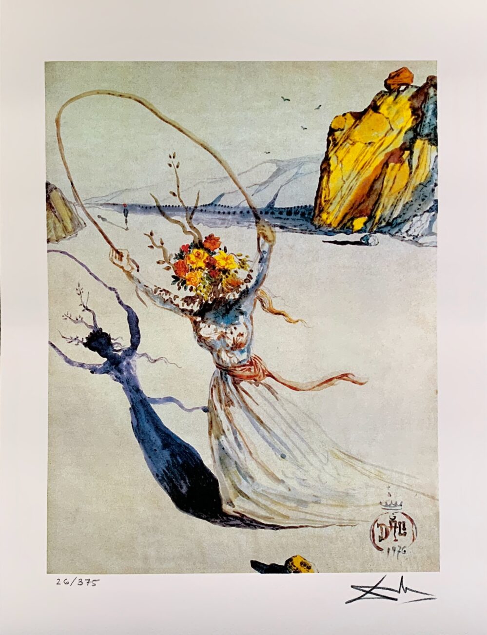 Salvador Dali TRANSCENDENT PASSAGE Facsimile Signed Limited Edition ...