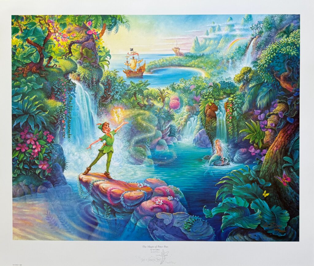 Tom duBois MAGIC OF PETER PAN Hand Signed Limited Edition Lithograph 22 ...