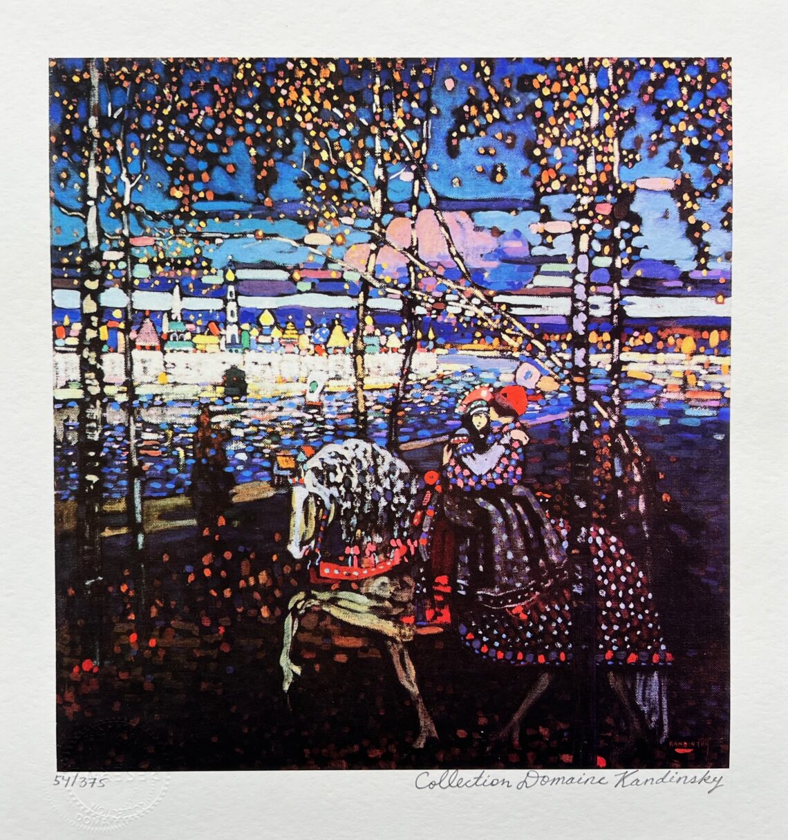 Wassily Kandinsky COUPLE RIDING Estate Signed Limited Edition Giclee 12 ...