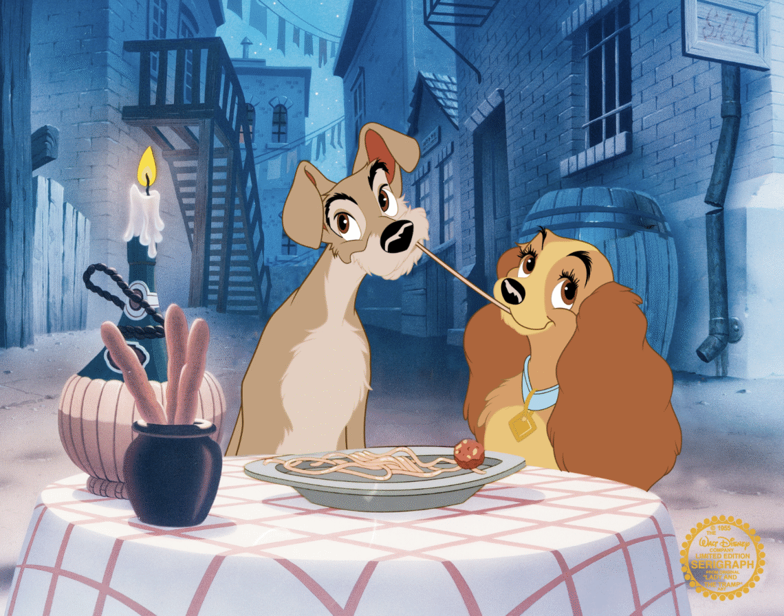 Disney LADY AND THE TRAMP Limited Edition Sericel Animation Art ...